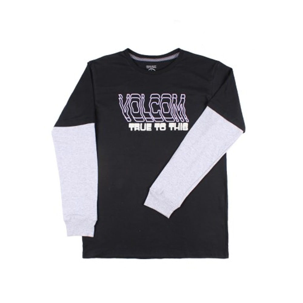 REMERA VOLCOM K TE ML DOUBLETAKE TWO FER NIÑO - redsport